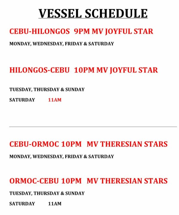New Schedule as of September 5, 2021 | Roble Shipping Inc.