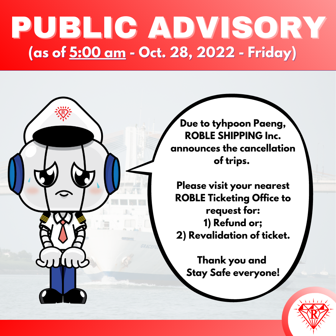 Public Advisory | Roble Shipping Inc.