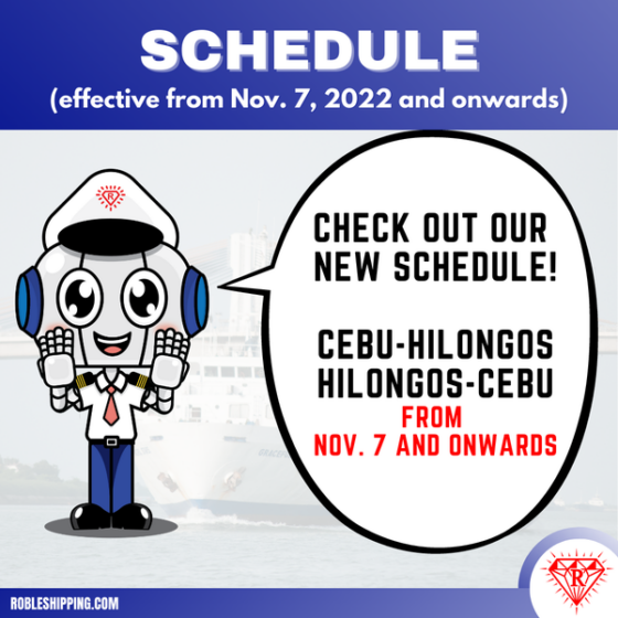 Schedule Update | Roble Shipping Inc.