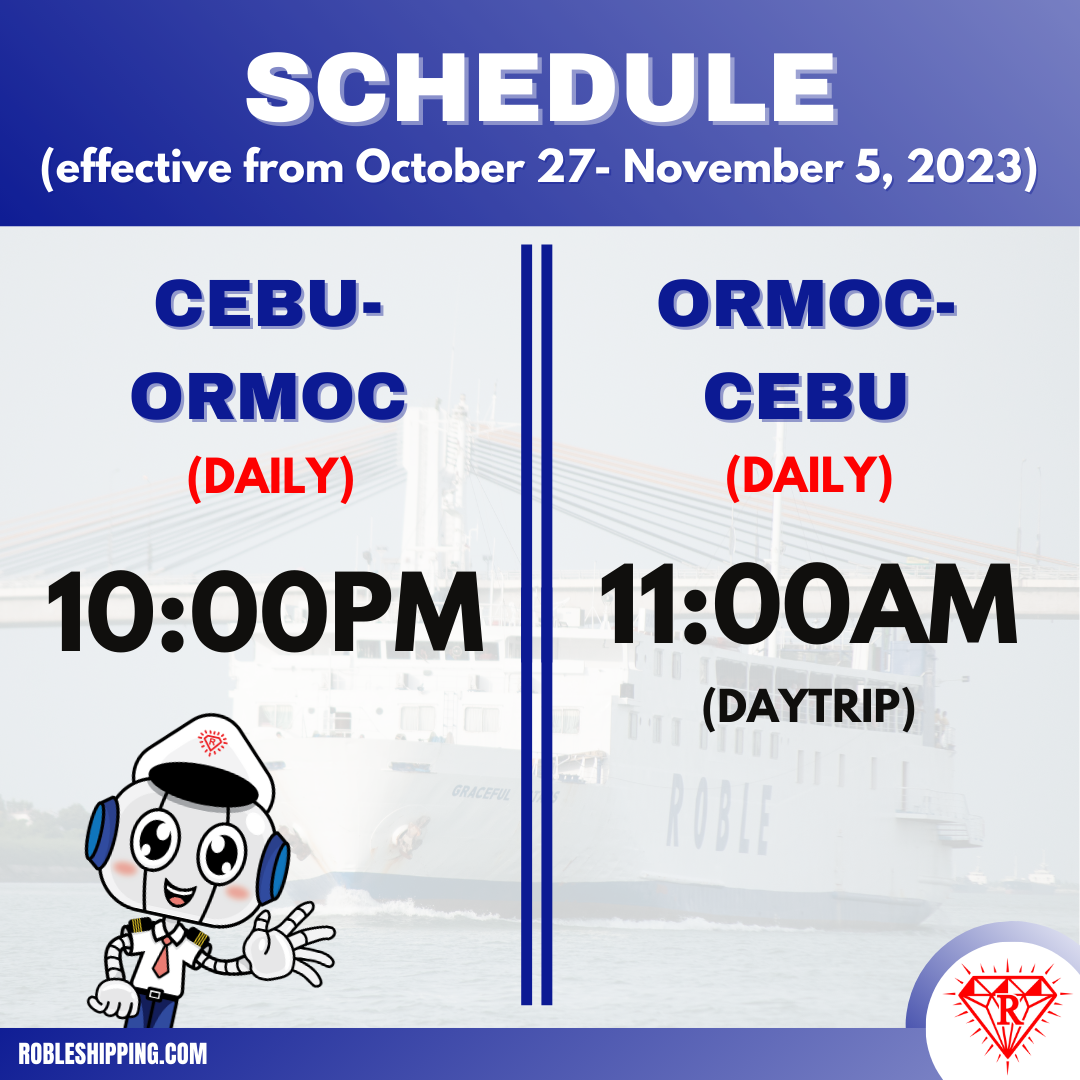 Schedules and Rates | Roble Shipping Inc.