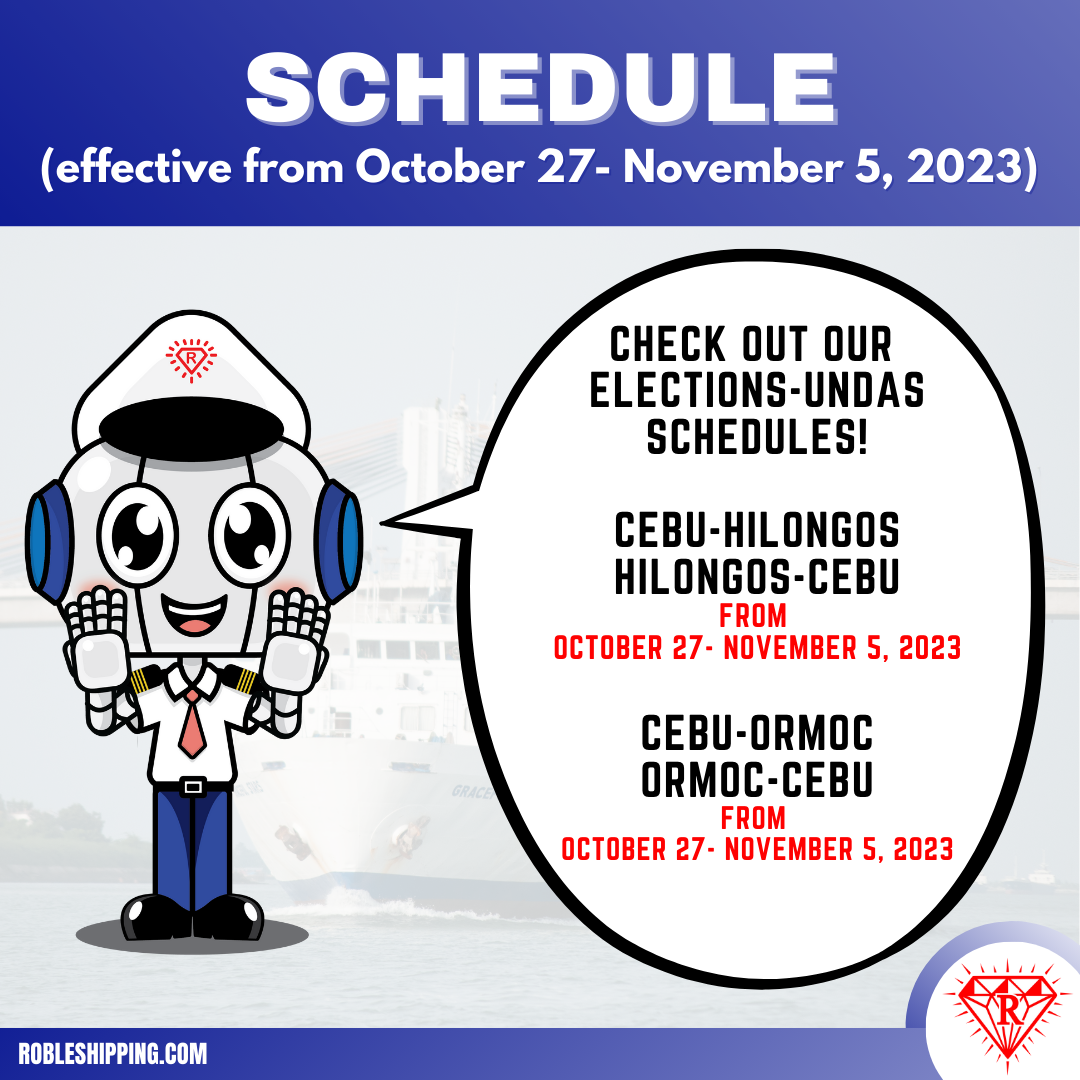Election-Undas 2023 Schedule | Roble Shipping Inc.