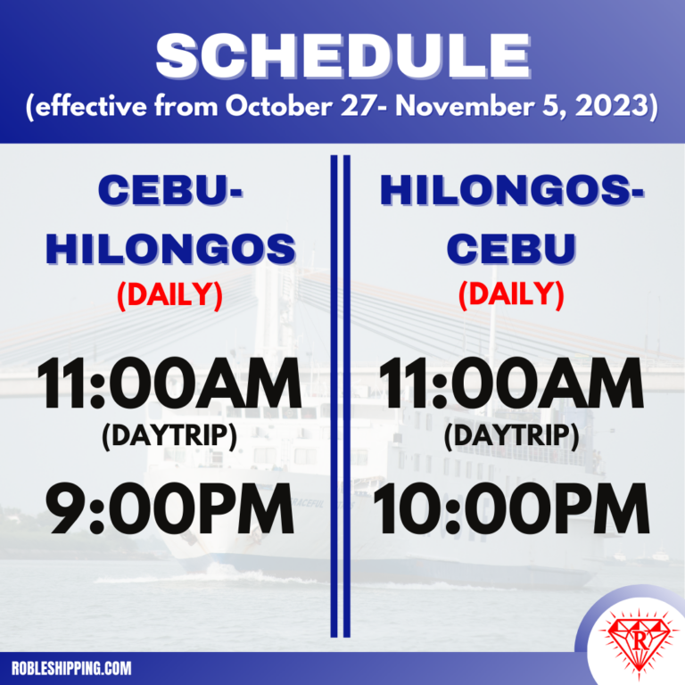 Schedules and Rates | Roble Shipping Inc.